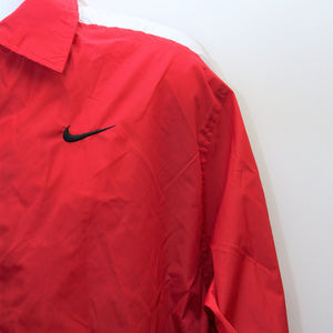 Nike | Jackets & Coats | Rare 9s Vintage Nike Red Windbreaker Jacket ...
